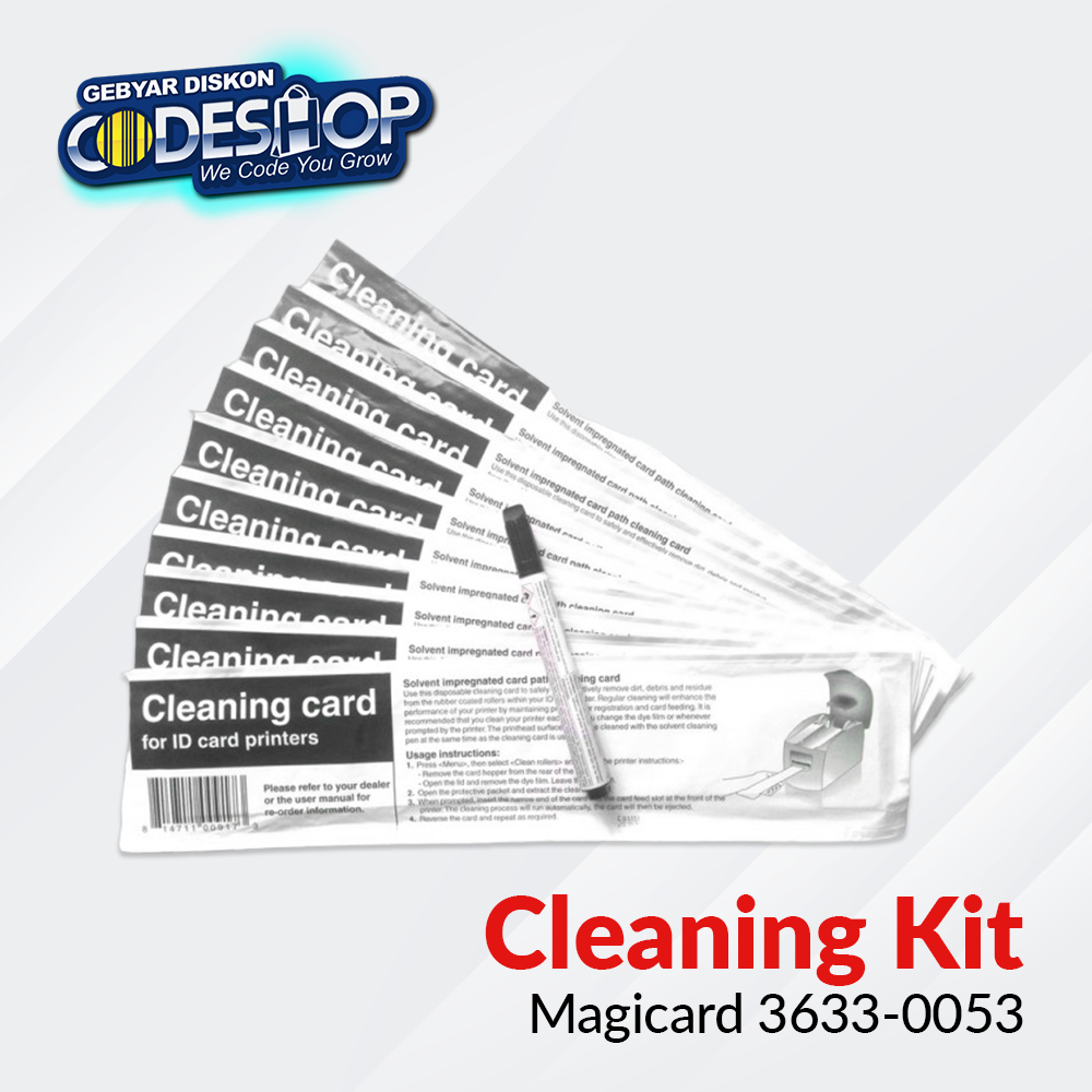 Jual Magicard Cleaning Kit for ID Card Printer Pronto Neo Nova 3633-0053 | Shopee Indonesia