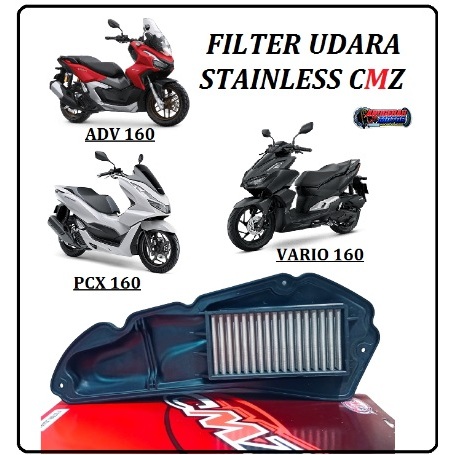 Jual FILTER UDARA STAINLESS STEEL HONDA PCX 160 / VARIO 160 / ADV 160 ...