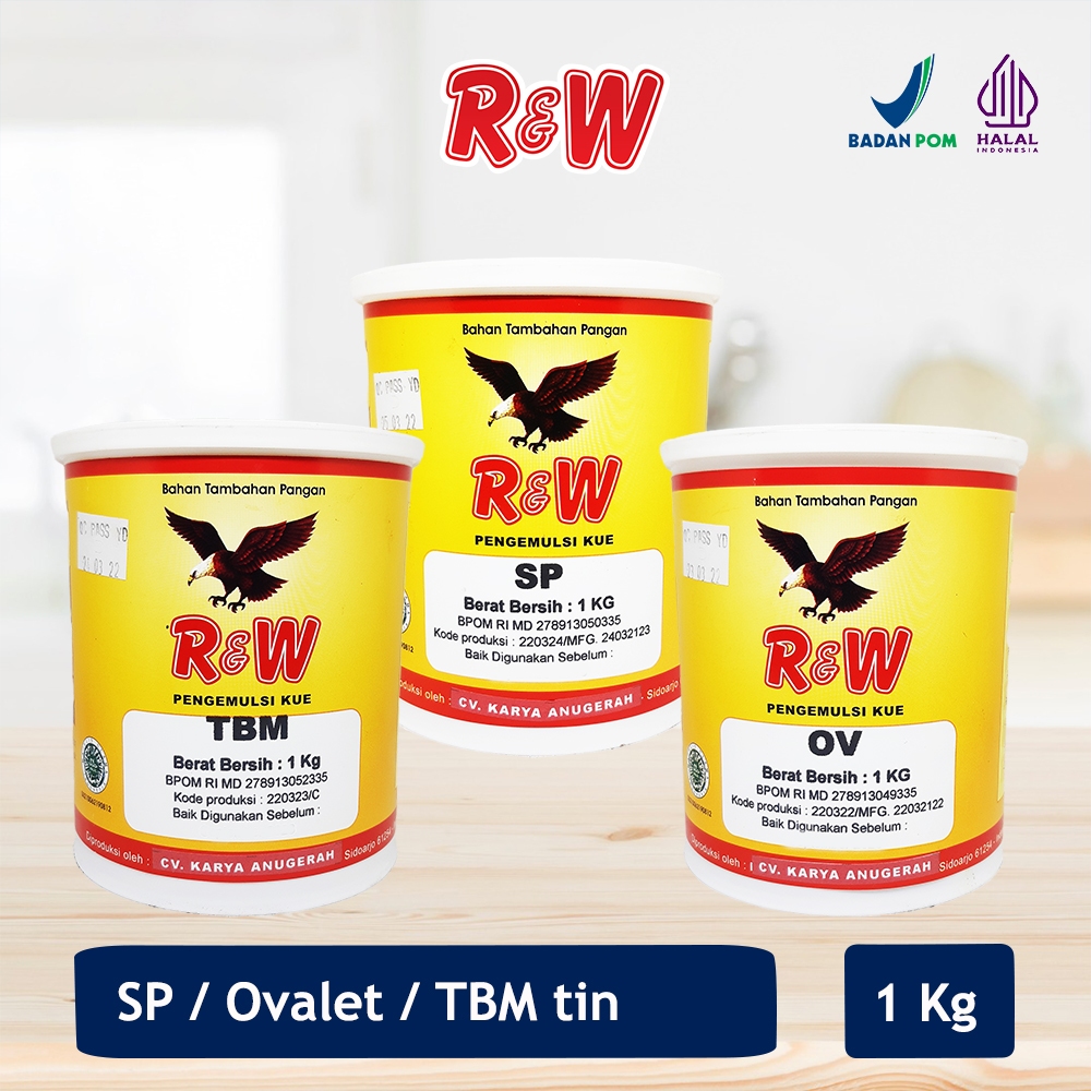 Jual Emulsifier SP Ovalet TBM Pengemulsi Pelembut Pengembang Kue Roti ...