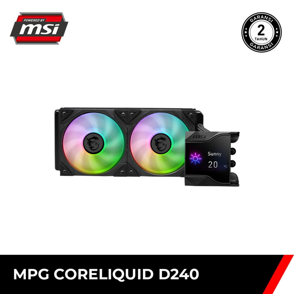 Jual MSI CPU Cooler MPG Coreliquid D240 | Shopee Indonesia