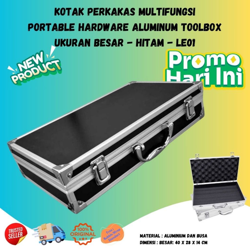 Jual Kotak Perkakas Multifungsi Portable Hardware Aluminum Tool Box ...