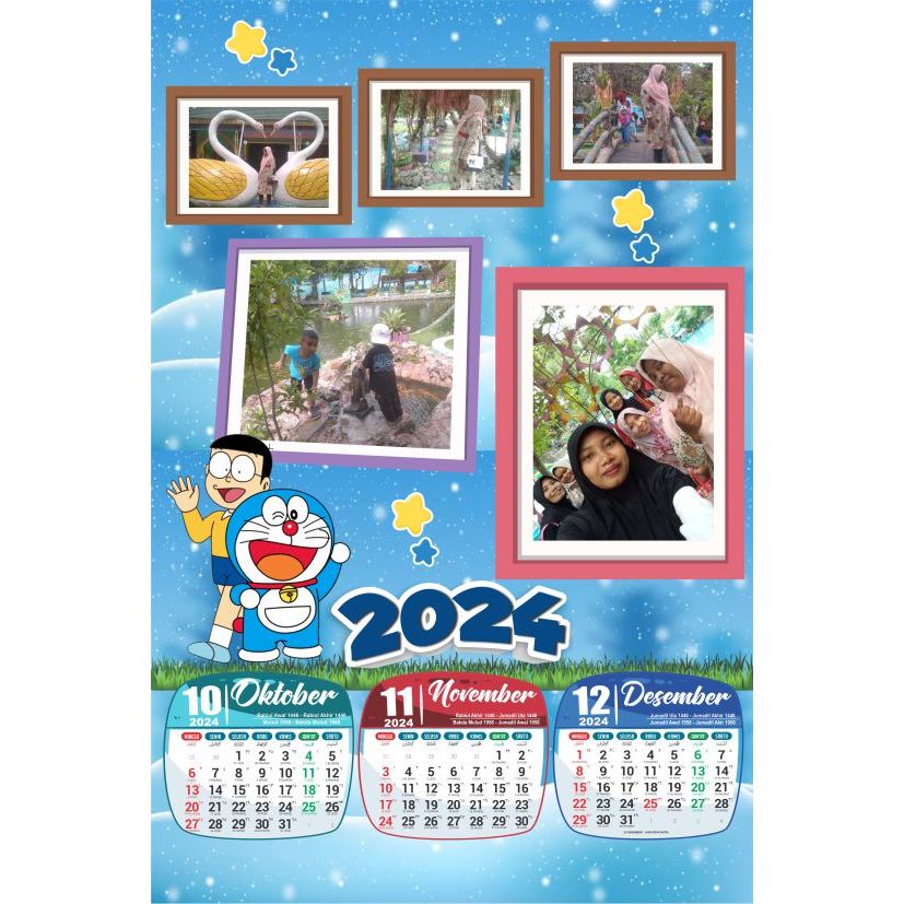 Jual Kalender Dinding | Foto Custom | 4 Lembar | Per 3 Bulan | Shopee ...