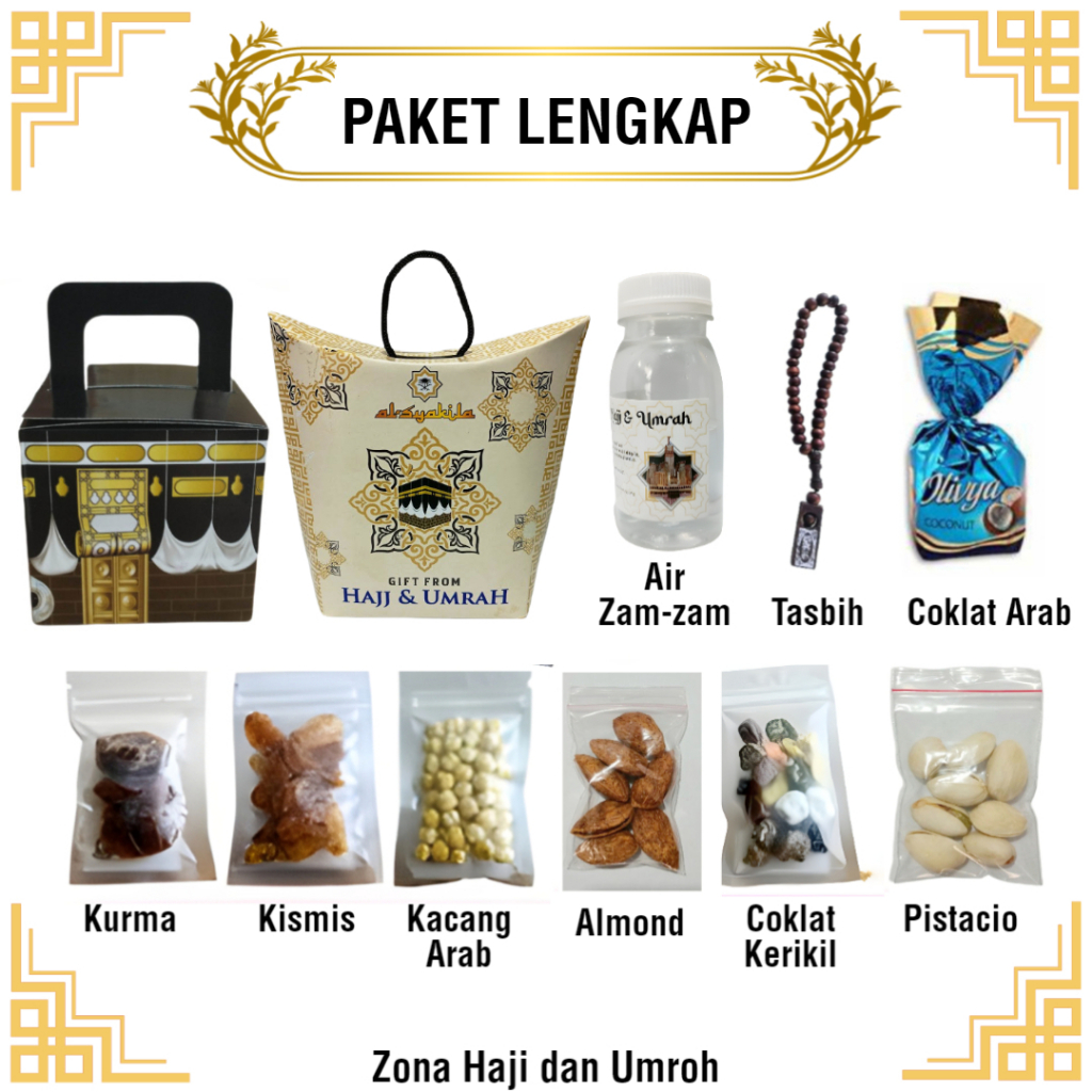 Jual Paket Lengkap Oleh-Oleh Haji dan Umroh paket Hampers | Shopee ...