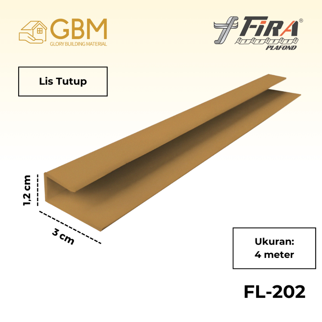 Jual Lis Tutup Plafon PVC | Fira Plafond FL-202 #Glory Building ...