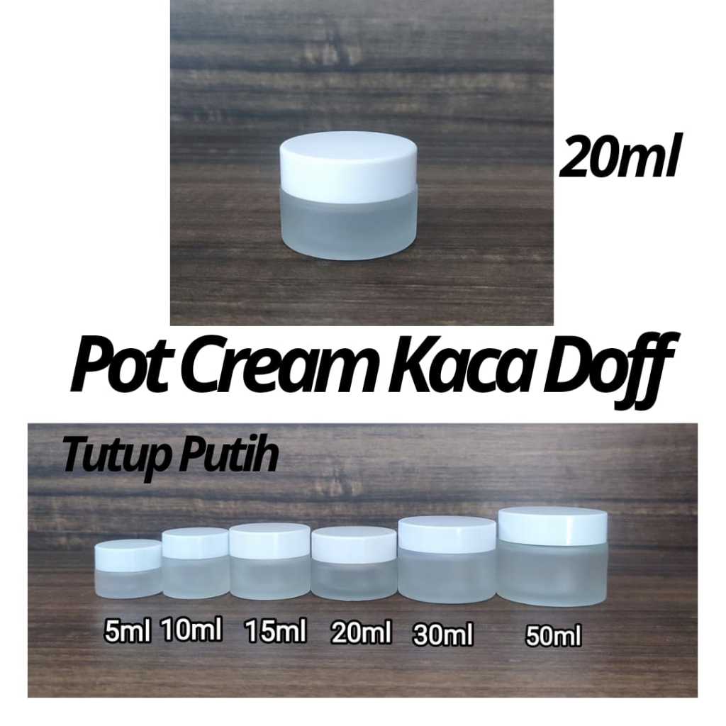 Jual Pot Krim Kaca Doff 20gr Pot Cream Kaca Doff 20ml Tempat Kosmetik ...