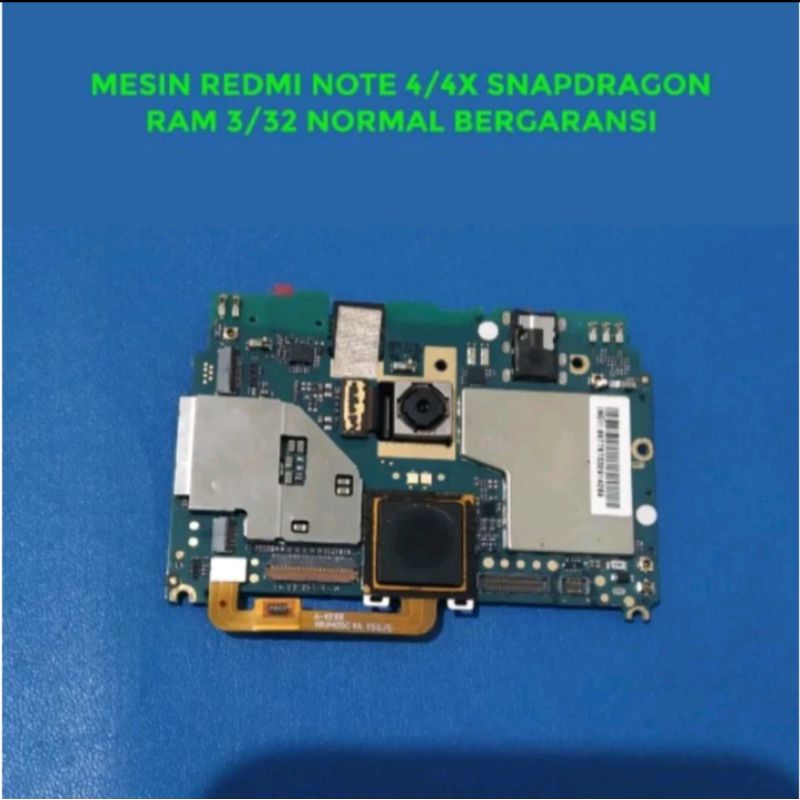 Jual Mesin Redmi Note 4/4x Snapdragon Ram 3/16 & 3/32 Normal Bergaransi ...