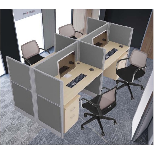 Jual Meja Kantor Meja Kerja 4 Orang INDACHI OBELIX 4F Molek Furniture ...