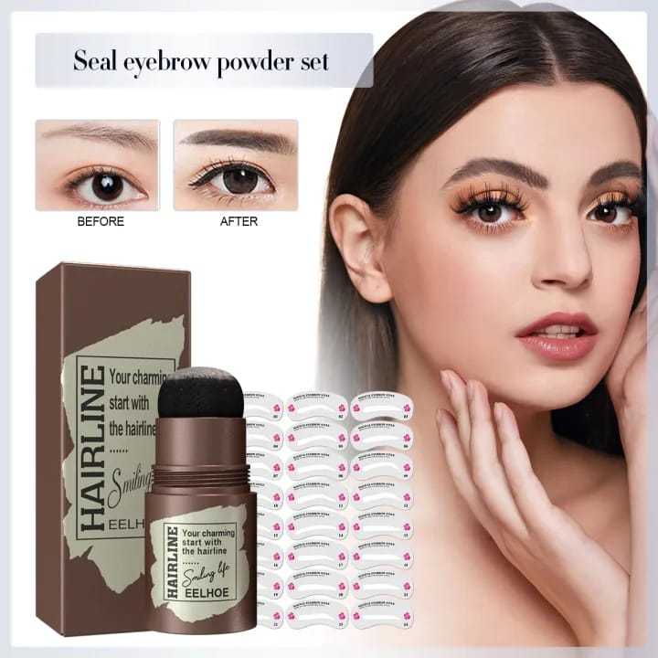 Jual EELHOE Eyebrow Stamp Waterproof Hairline Stick Eyebrow Powder ...