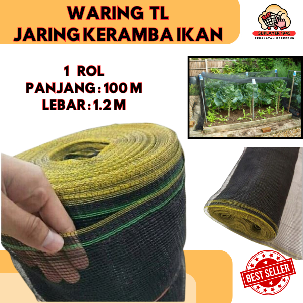Jual Waring TL ( 1 ROLL ) = Panjang 100 meter x Lebar 1,2meter Original ...