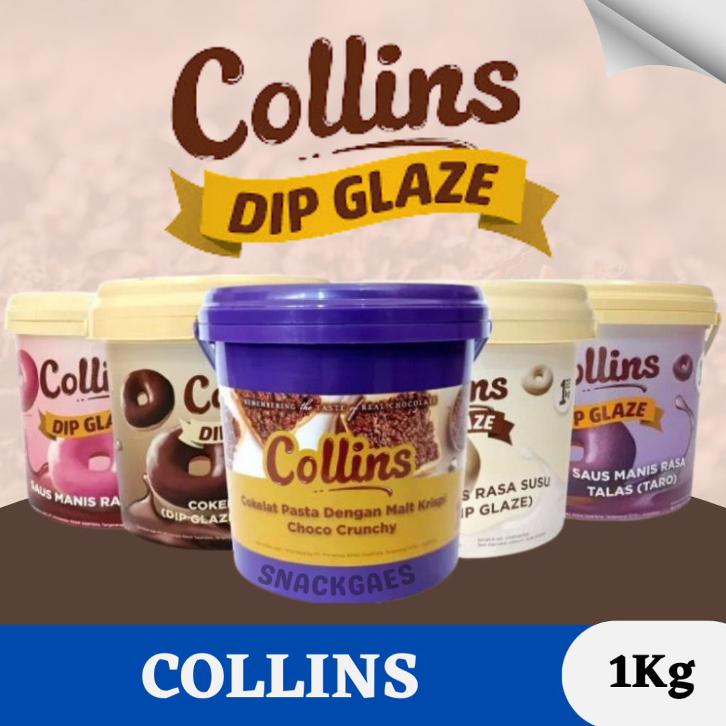 Jual Collins Dip Glaze Choco Crunchy 1kg Topping Cokelat Pasta Malt ...