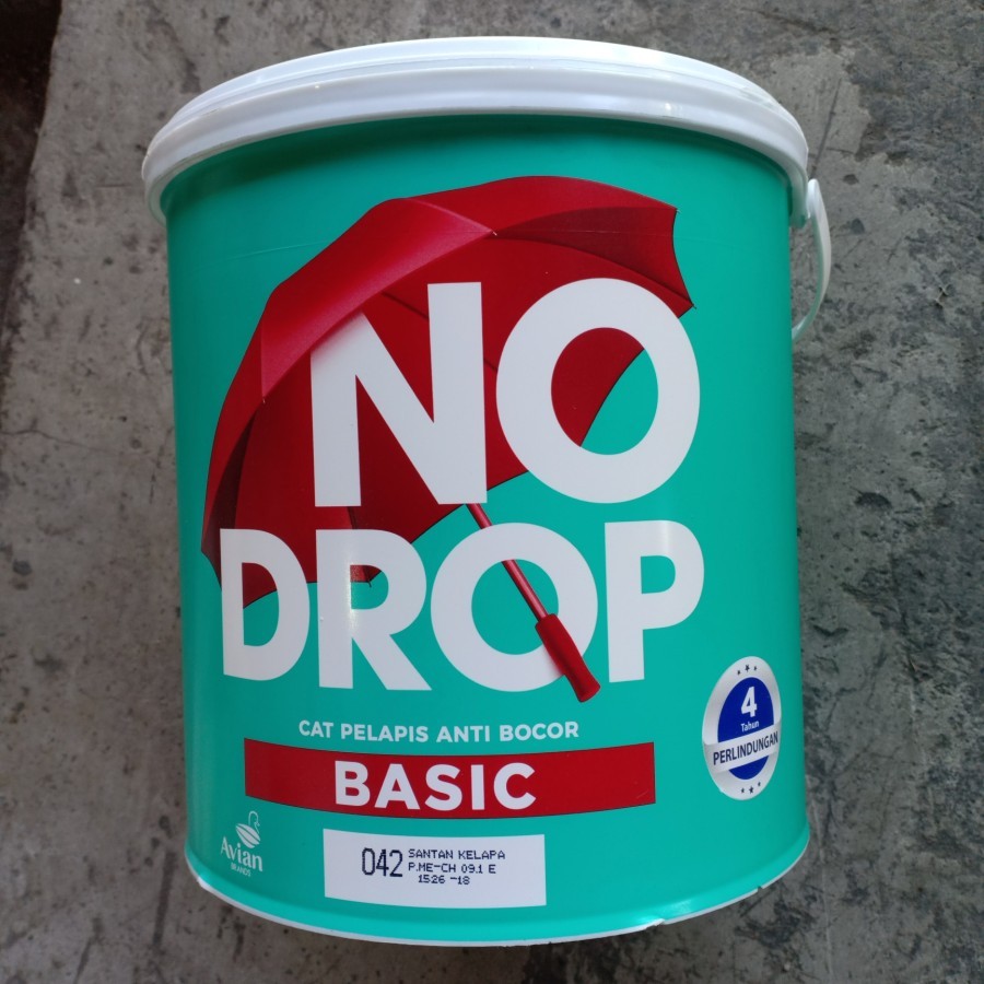 Jual NO DROP BASIC cat pelapis anti bocor 4 kg | Shopee Indonesia