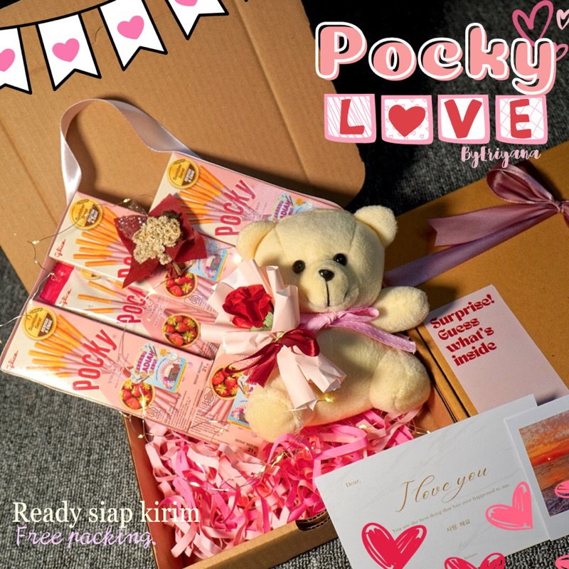 Jual Pocky Love Hampers Snack Box Kado Ulang Tahun Pacar Kado Valentine ...