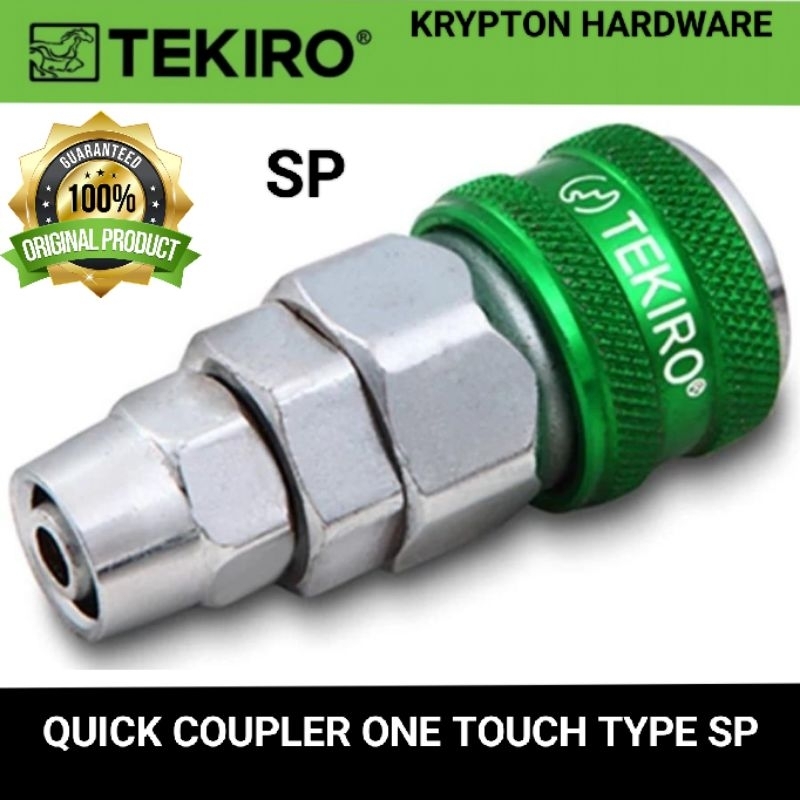 Jual tekiro quick coupler one touch / nepel kompresor (100% original) | Shopee Indonesia