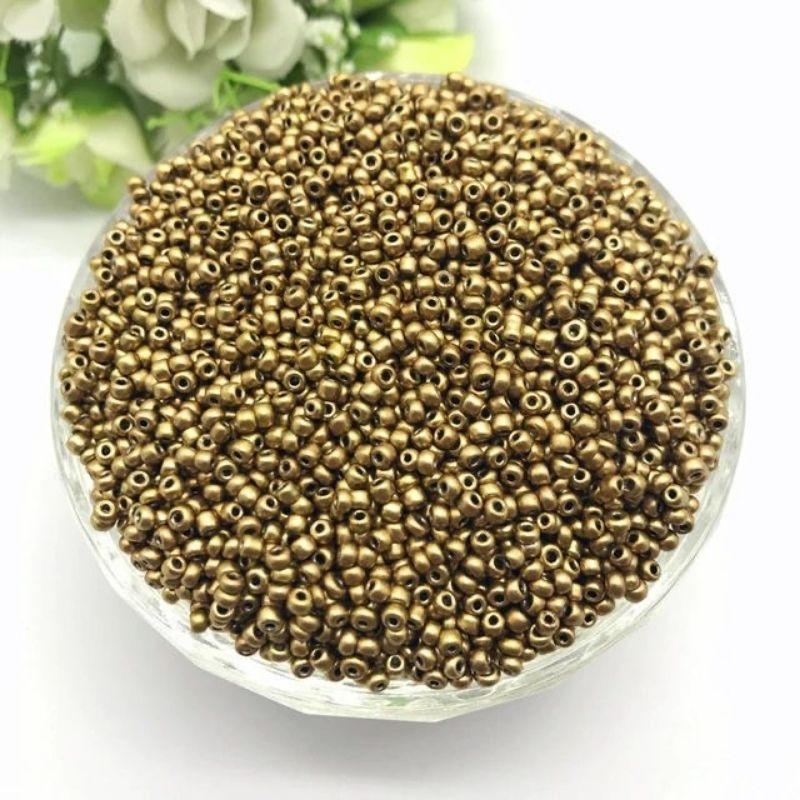 Jual [ 20 Gram ] Mote Payet Pasir 8/0 8o (3 mm) - Bahan Manik Lengkap ...