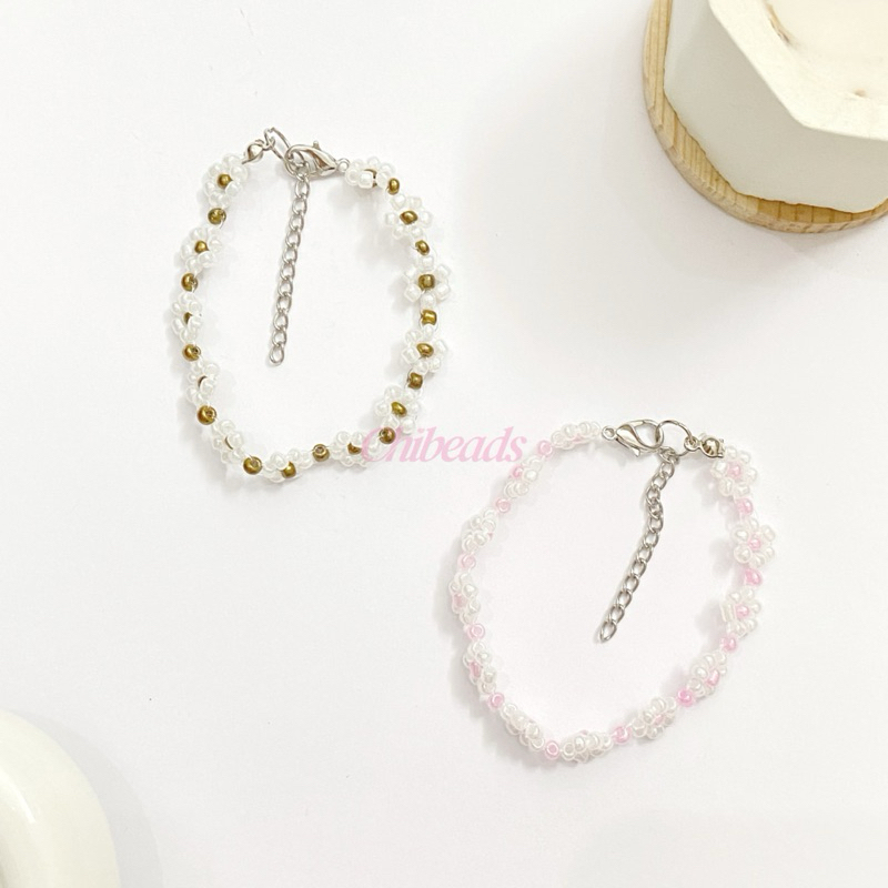 Jual Gelang Bunga Daisy Aesthetic Full Bunga | Shopee Indonesia