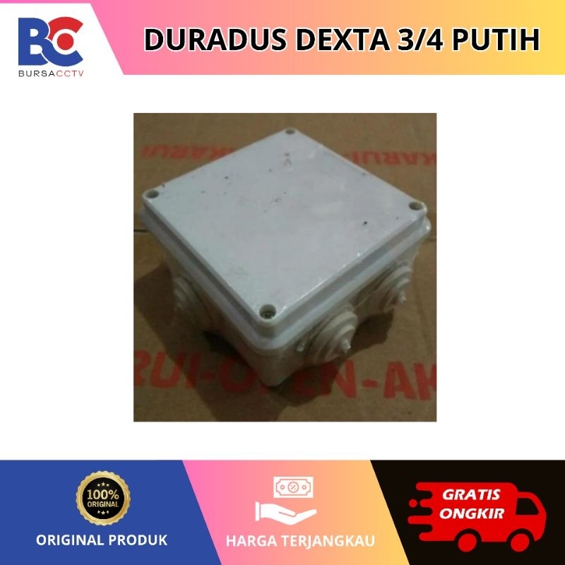 Jual Dorados 3/4 Putih Duradus Segi Kotak Junction Box 3/4" DEXTA ...