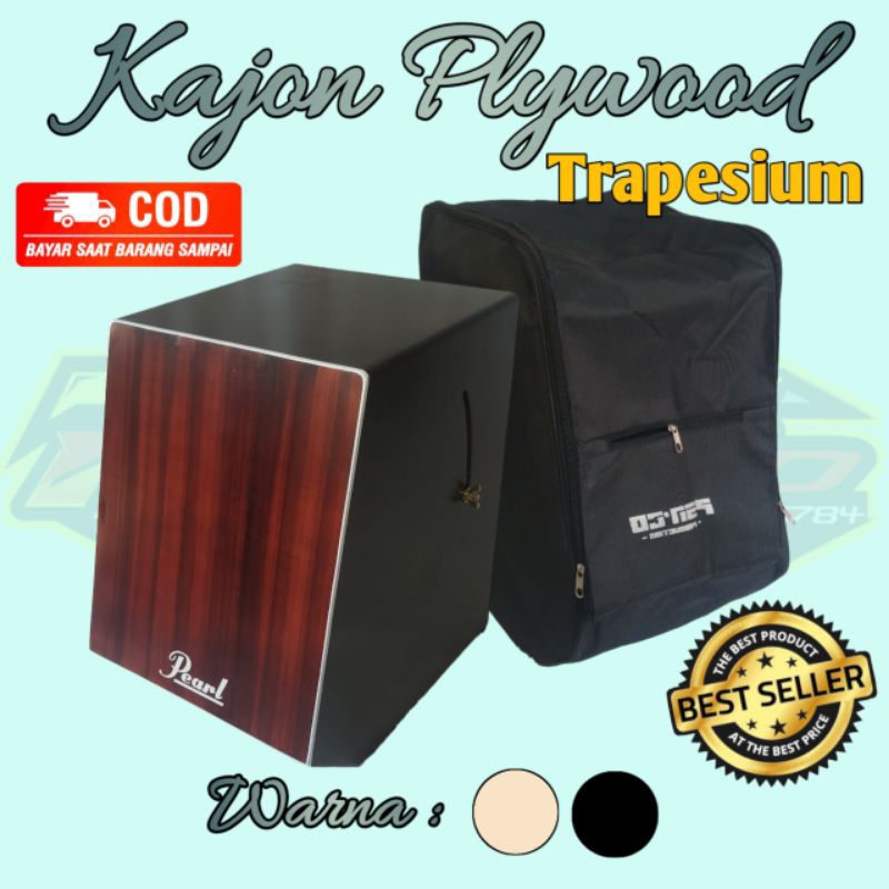 Jual Kajon / Cahon / Drumbox Akustik Trapesium Bahan Plywood Doble ...