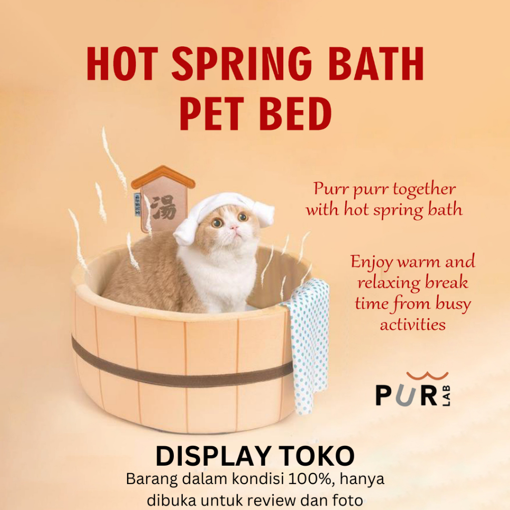 Jual PURLAB - Hot Spring Bath Pet Bed / Tempat Tidur Kasur Kucing & Anjing | Shopee Indonesia