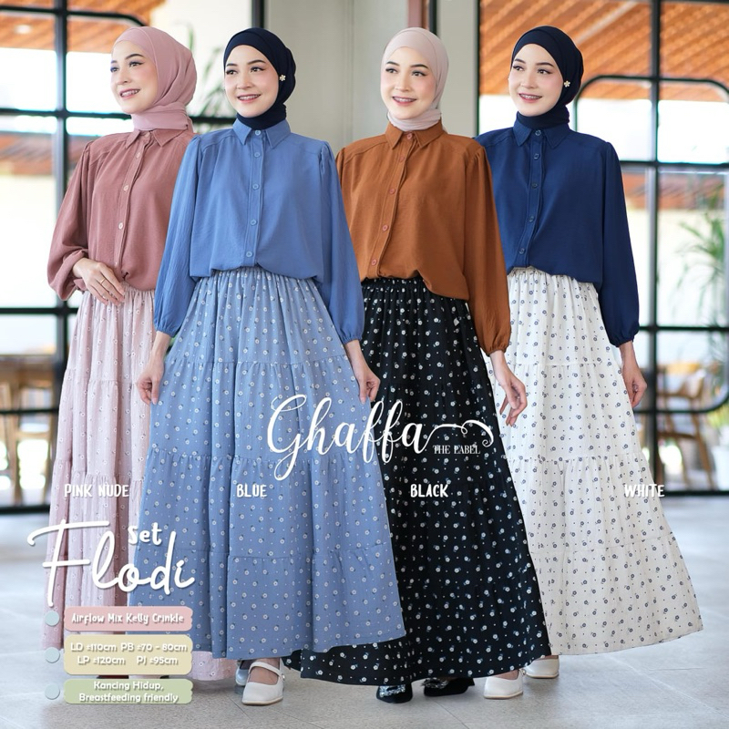 Jual Flodi Set by Ghaffa The Label - oneset setelan crinkle atasan ...