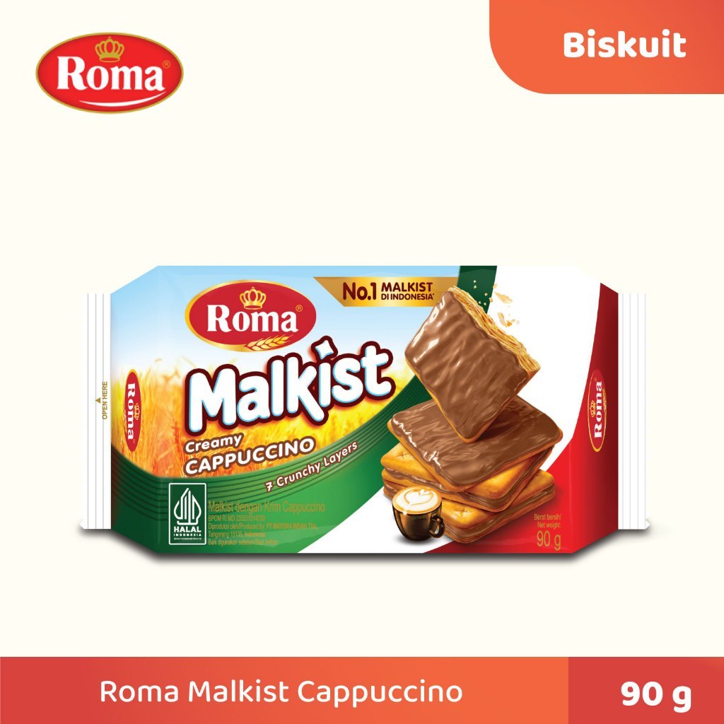 Jual Roma Malkist Crackers Cappuccino 90 gr | Shopee Indonesia