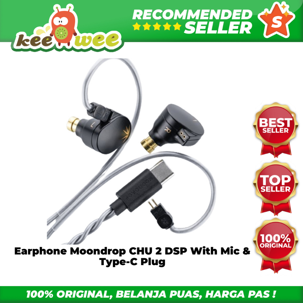 Jual Earphone Moondrop CHU 2 DSP With Mic & Type-C Plug | Shopee Indonesia