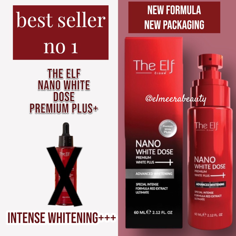 Jual THE ELF NANO WHITE DOSE BODY SERUM WHITENING 60 ML KEMASAN BARU ...