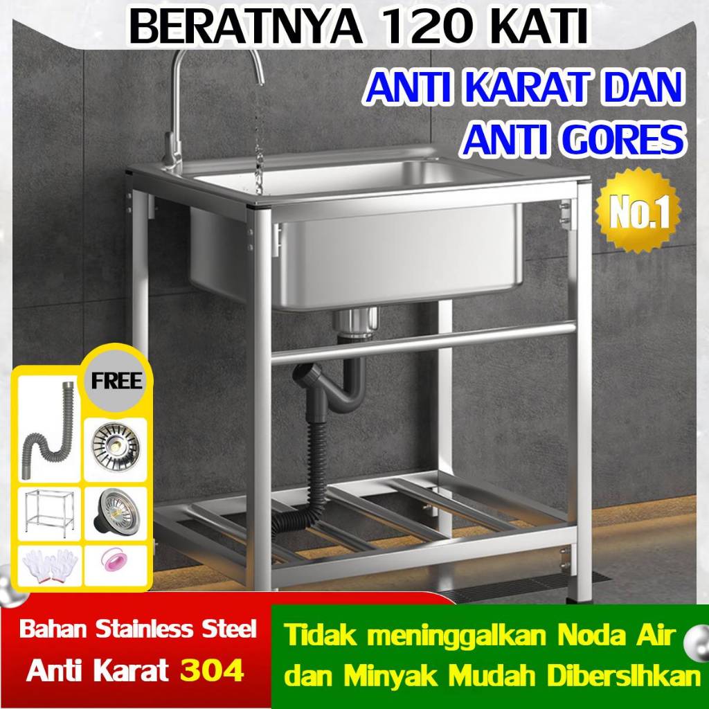 Jual Kitchen sink Baja tahan karat 304 Tidak meninggalkan Noda Air dan ...