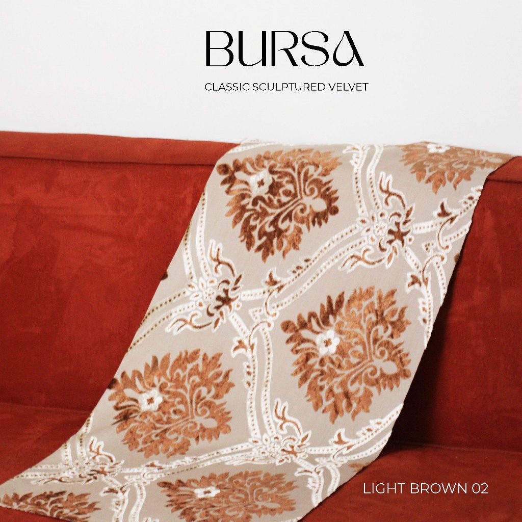 Jual BURSA Kain Kursi Design Classic Bunga Timbul | Shopee Indonesia