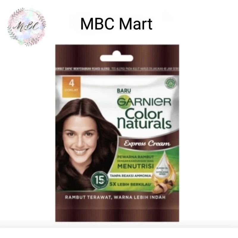 Jual Garnier Color Naturals Express Creme 4 Coklat Pewarna Rambut ...