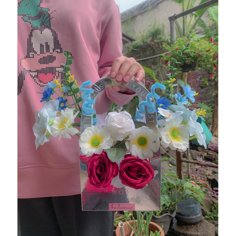 Jual Flower Box/Flower Basket/Kotak Bunga/kado valentine | Shopee Indonesia