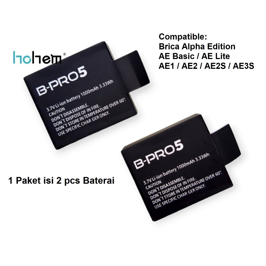 Jual 2 PCS BATERAI BRICA B-PRO 5 ALPHA EDITION MARK II IIS AE1 AE2 AE2S ...