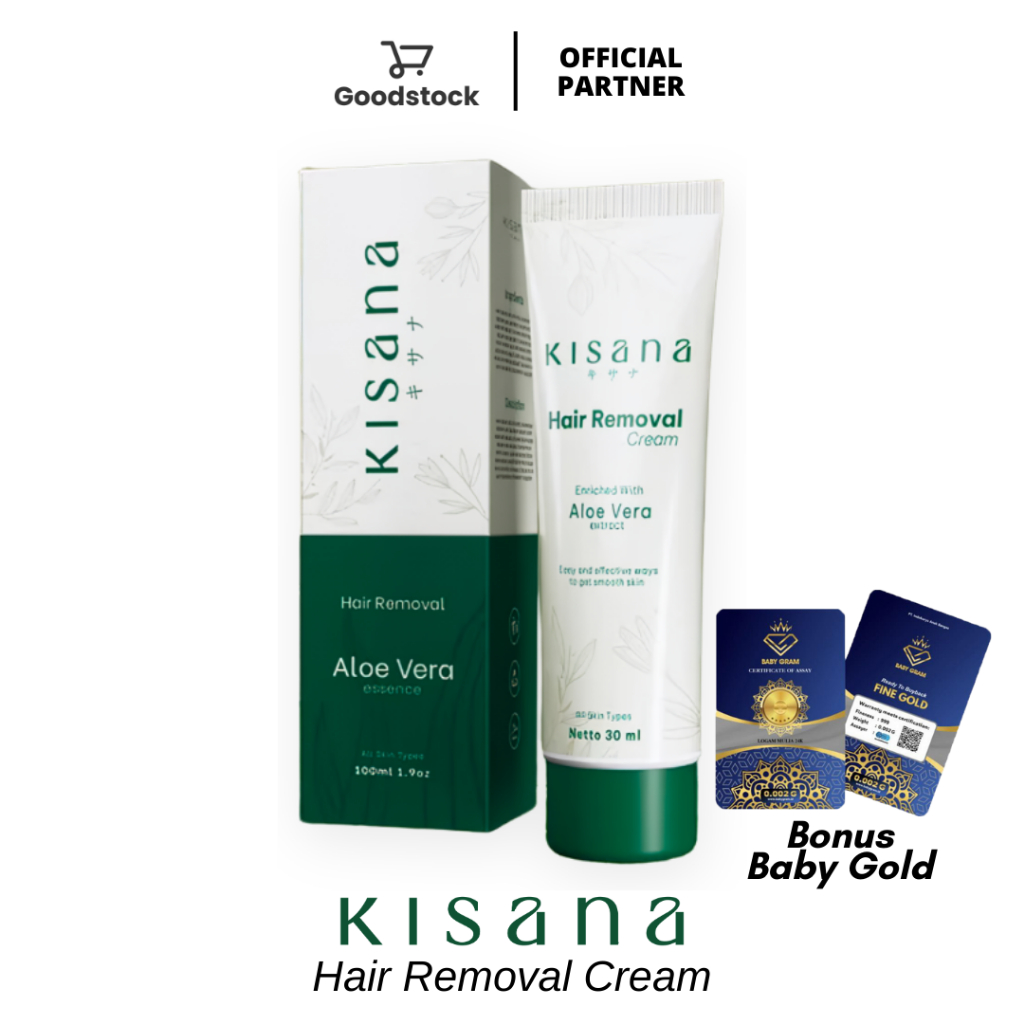 Jual KISANA Hair Removal Cream Krim Perontok Bulu Tanpa Rasa Sakit BPOM ...