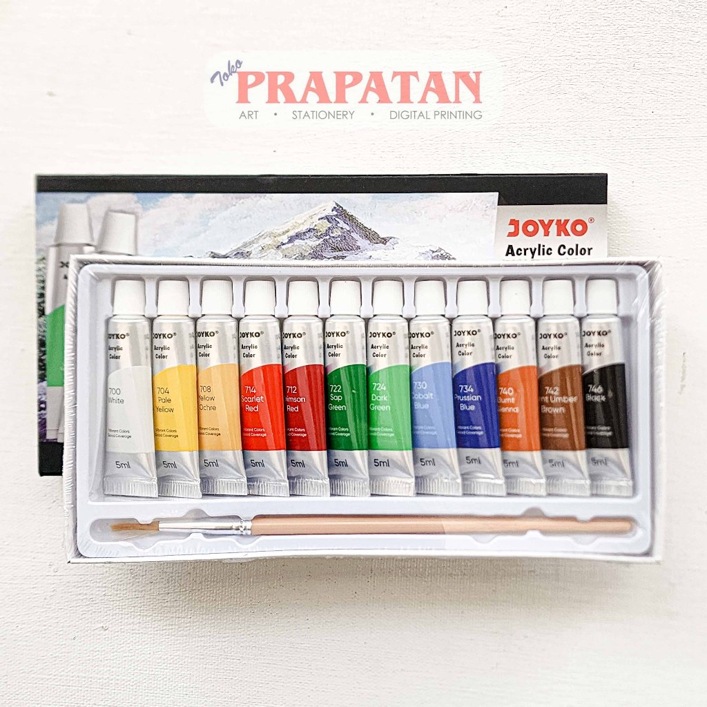 Jual Cat Akrilik Set Joyko 5ml ACC-5 | Joyko Acrylic Set | Shopee Indonesia
