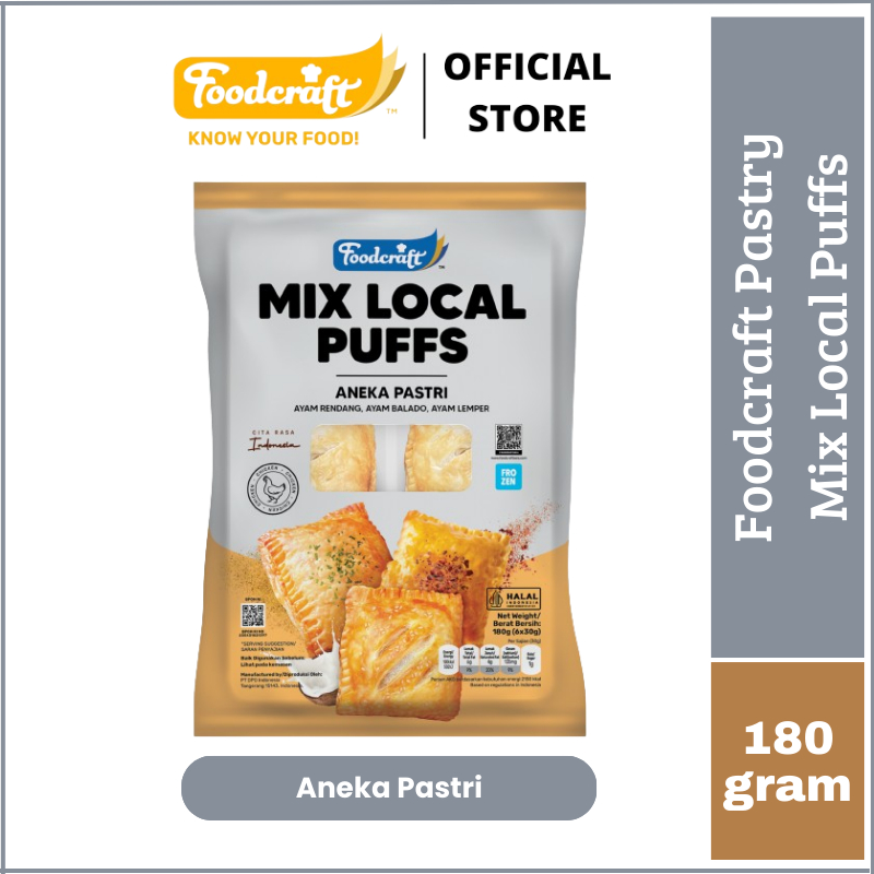Jual Foodcraft Puffs Pastry Mix Local Puffs Pastri Aneka Rasa Rendang ...