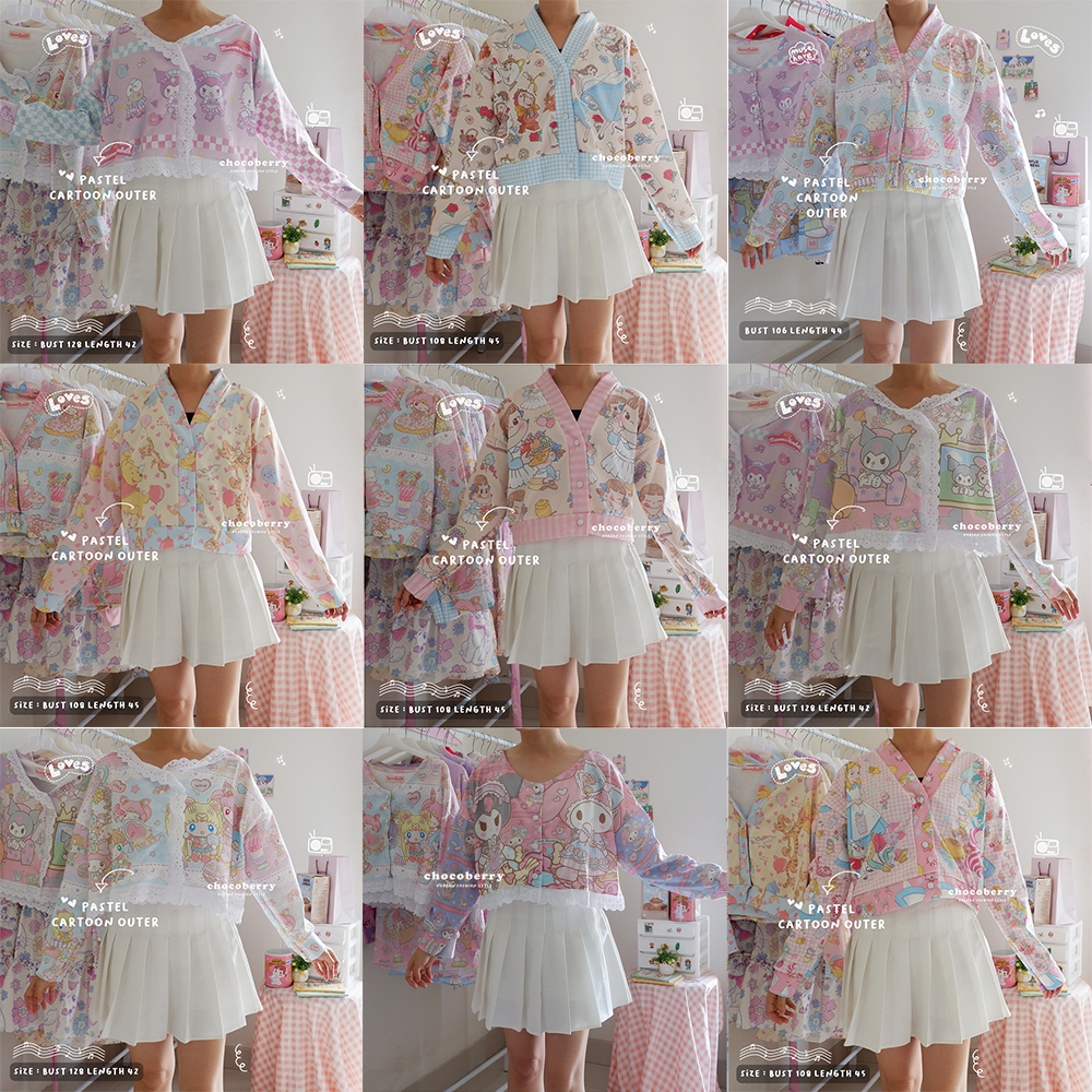 Jual CHOCOBERRY - PASTEL CARTOON OUTER / luaran wanita kawaii sailor ...