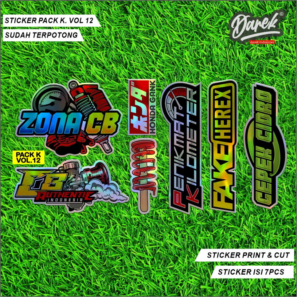Jual STICKER RACING PACK VINYL, STIKER PRINTCUT, STIKER MOTOR | Shopee ...