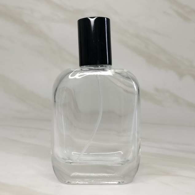 Jual BOTOL PARFUM 50ML BENING/CLEAR KOTAK OVAL - TUTUP SPRAY HITAM ...