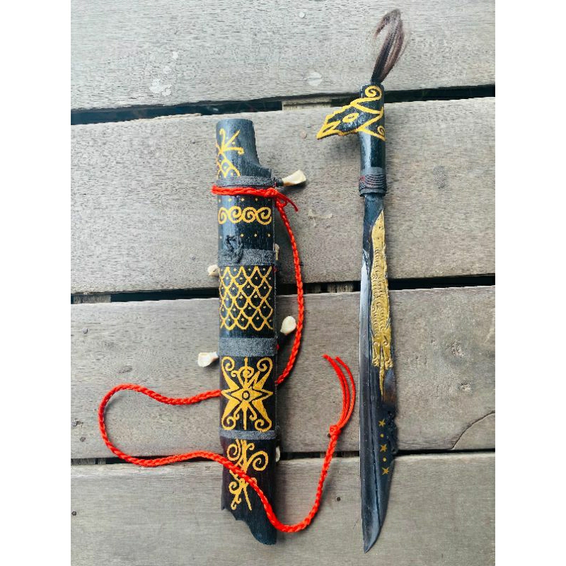 Jual MNDAU UKIR NAGA ASLI UKURAN 42 CM ASLI KHAS DAYAK KALIMANTAN ...