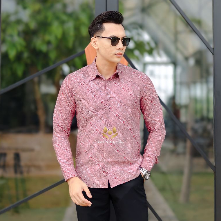 Jual KUSUMA kemeja batik cowok lengan panjang batik slimfit premium ...