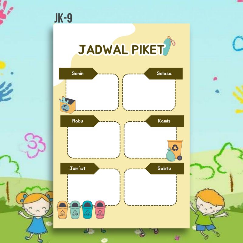 Jual TERMURAH!! POSTER JADWAL PIKET KELAS / JADWAL PIKET AESTHETIC ...