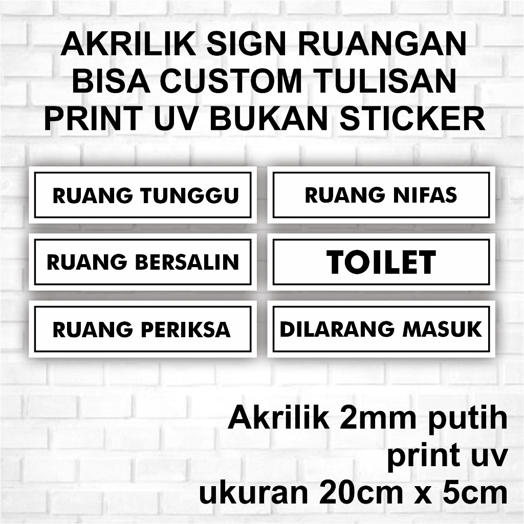 Jual PAPAN TULISAN AKRILIK | Shopee Indonesia