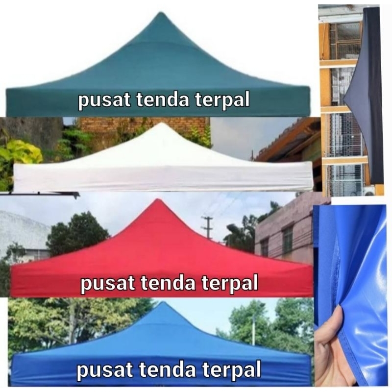 Jual Atap tenda lipat tersedia ukuran 2x2 3x3 bahan atap sudah ...
