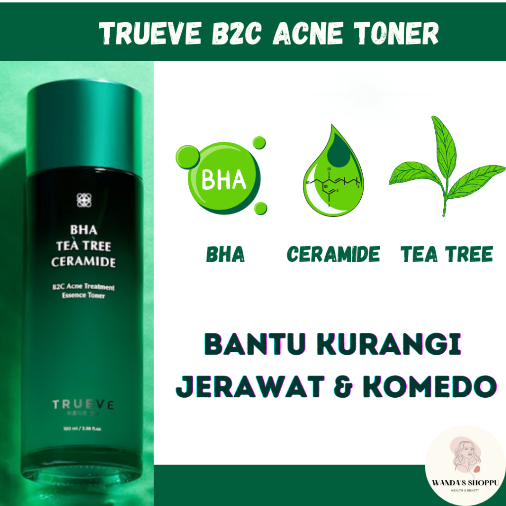 Jual TRUEVE B2C ACNE TREATMENT ESSENCE TONER (anti jerawat) | Shopee ...
