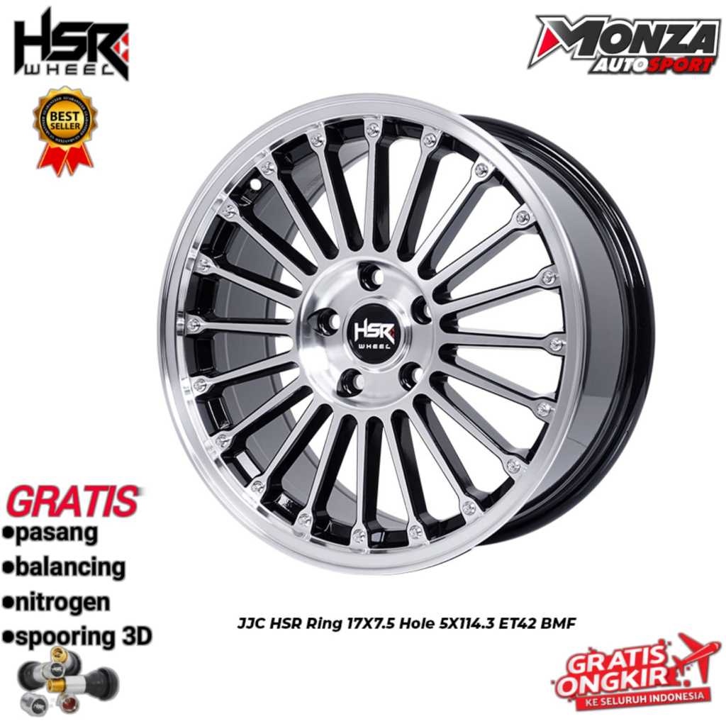 Jual Velg mobil R17 Hsr Jjc untuk brv,ertiga,innova,camry,terios,camry,rush,civic fd,juke dll ...