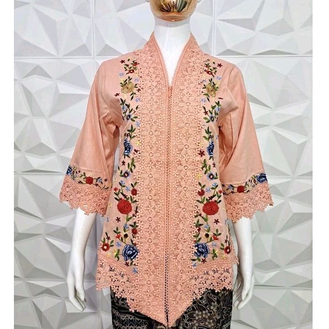 Jual LAMODIS - Kebaya alexuez brukat tebal warna bordir timbul ...