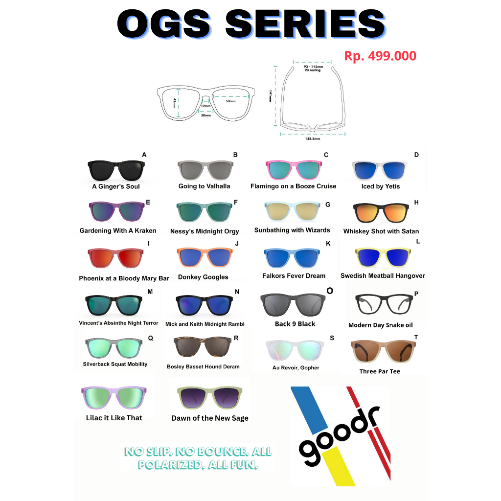 Jual Kacamata Lari - Kacamata Running - Kacamata Sepeda - BINTARO GOODR OGS Polarized UV400 ...