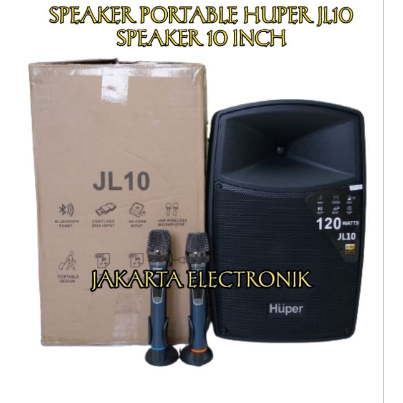 Jual Speaker Portable Huper Jl10 Original Speaker 10Inch Garansi resmi ...