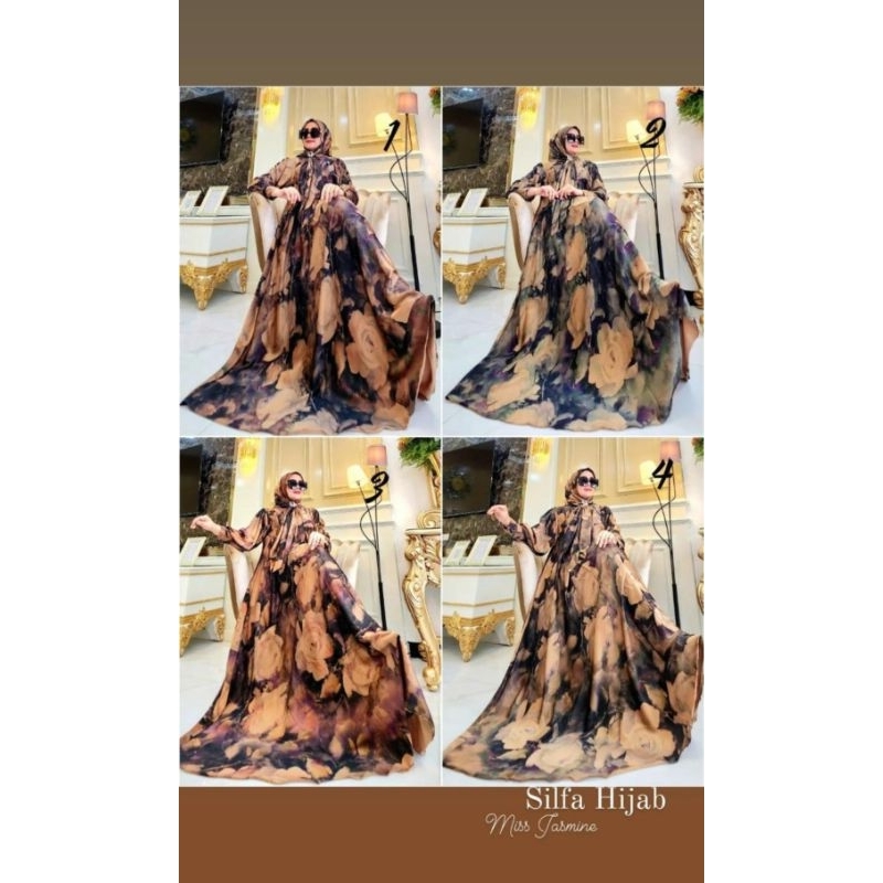 Jual New silfa hijab original by Missjasmin//set jilbab silfa by ...