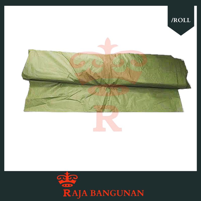 Jual Plastik Cor Hijau Buluk Per Roll / Plastik Cor Bangunan/ Plastik ...