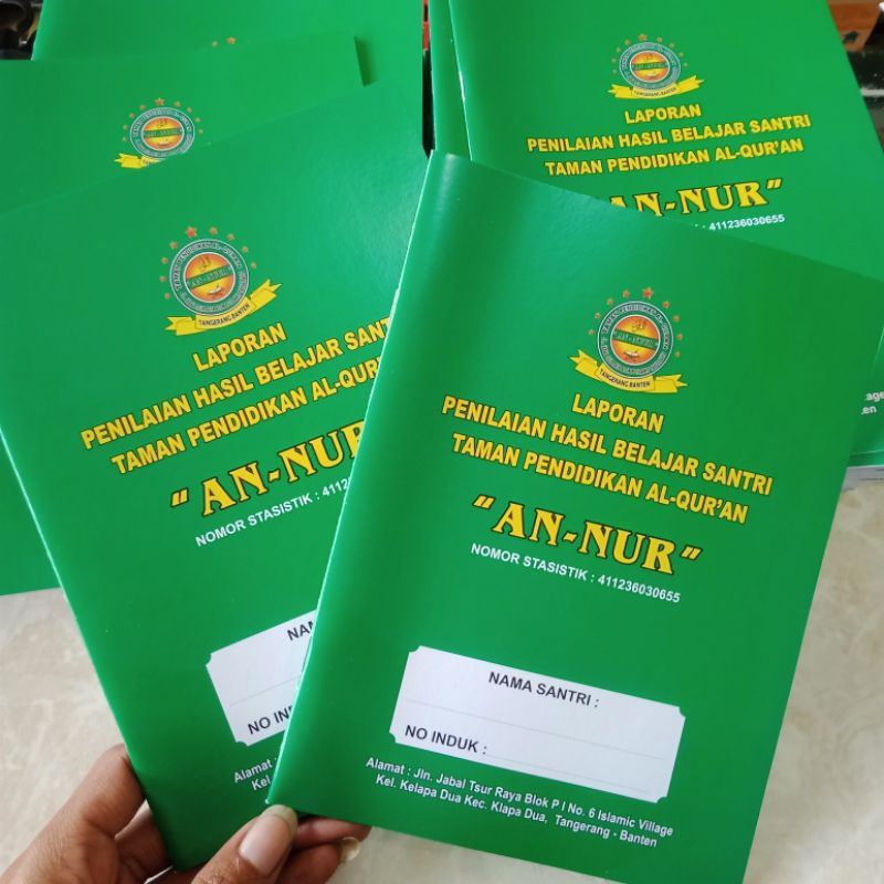 Jual BUKU Raport manual Custom Cover Ivory 260 untuk Tpa Madrasah ...